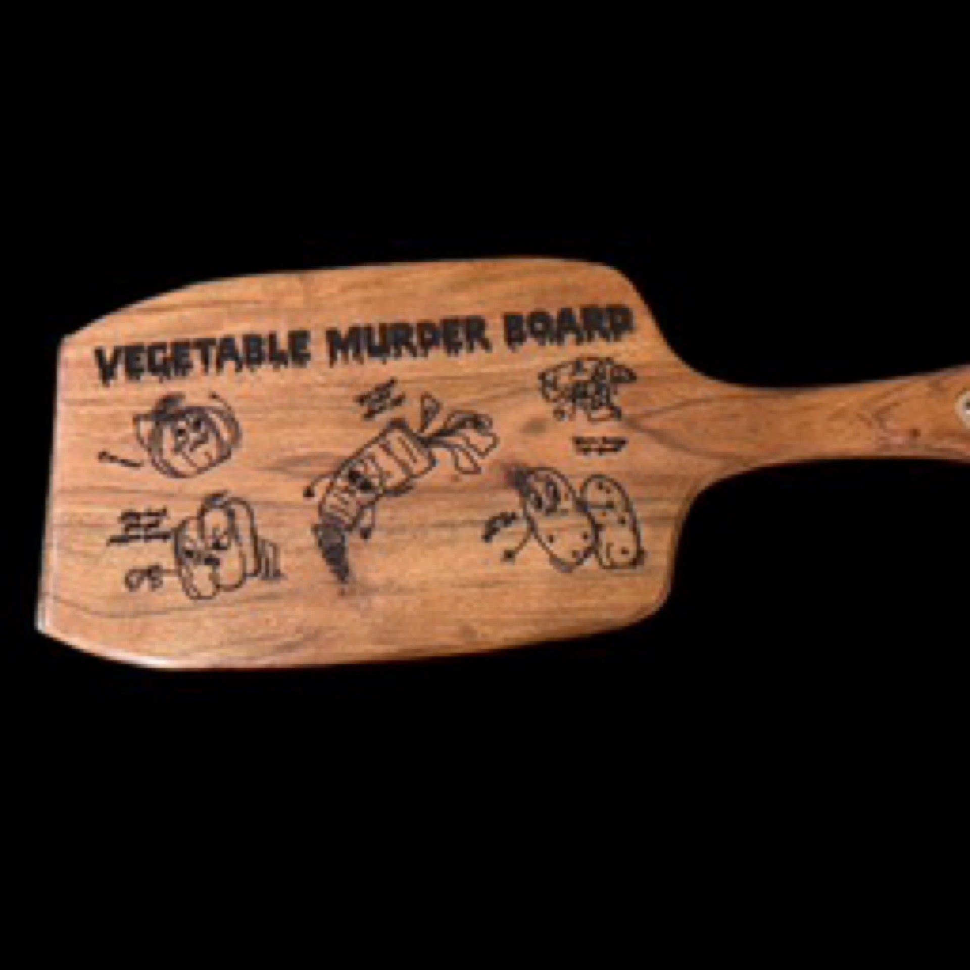 Vegetable Murder Cutting Board | Harper's Emporium